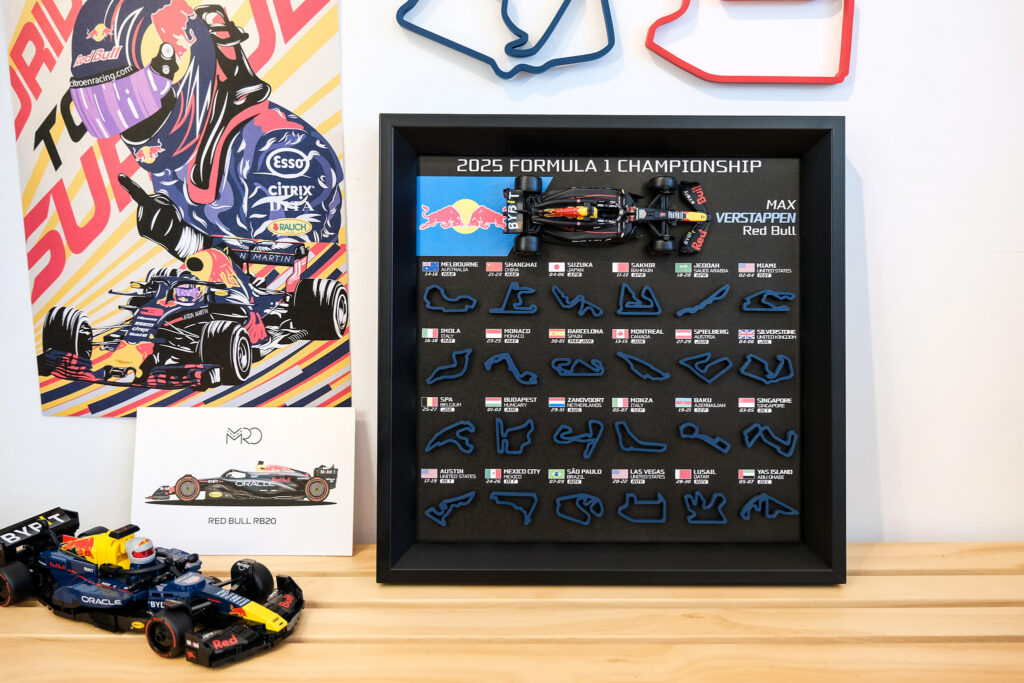 Customize F1 Track Frame - TRIO | F1 3D Frame | F1 Gift | F1 Decor ...
