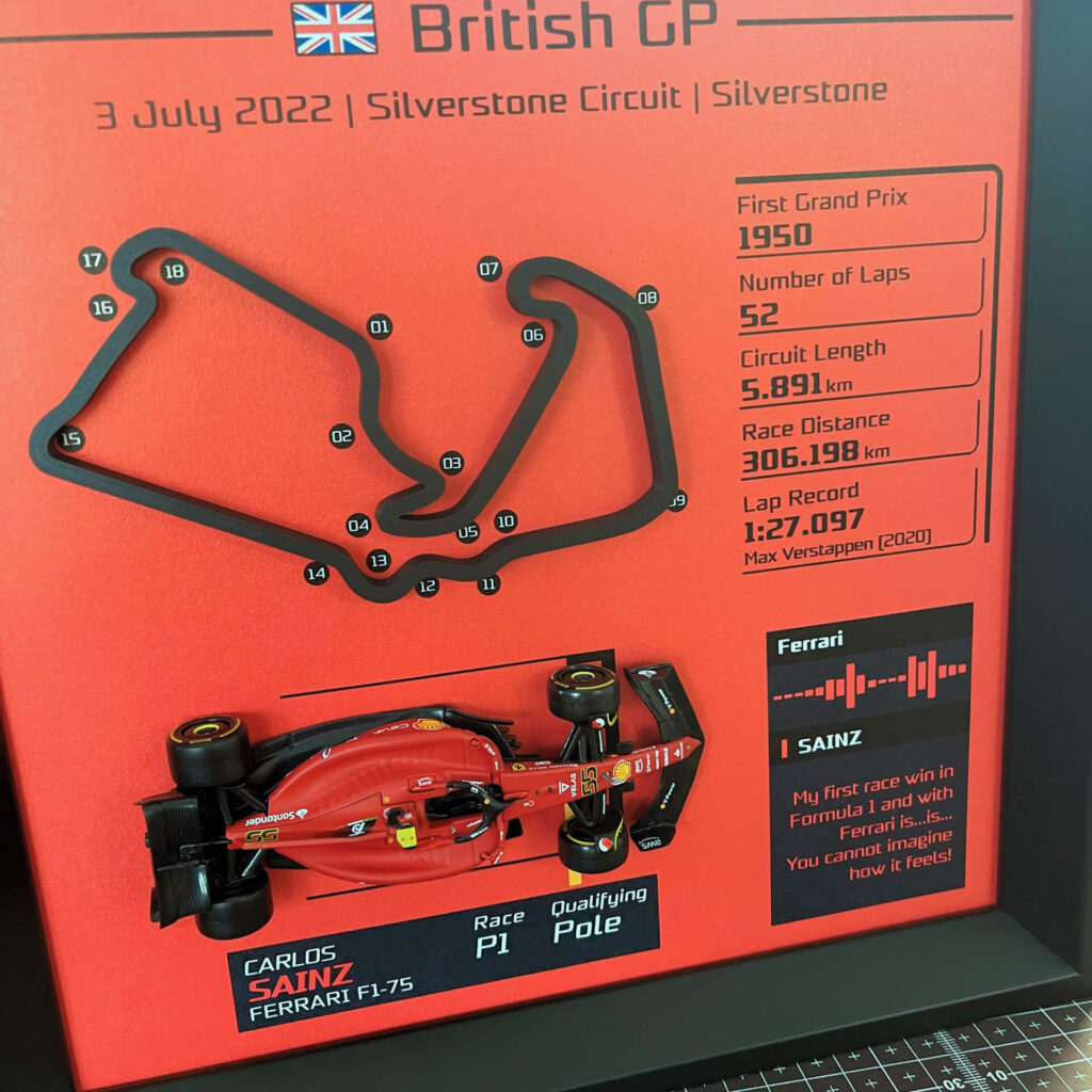 F1 2022 British GP Carlos Sainz First Win 3D Track Frame | F1 3D Frame ...