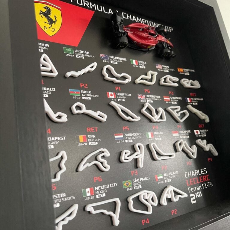 Customize F1 Track Frame - TRIO | F1 3D Frame | F1 Gift | F1 Decor ...